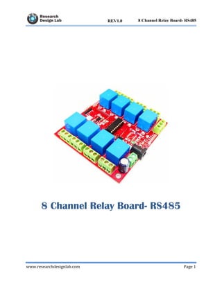 8 Channel Relay Board-Rs485 | PDF