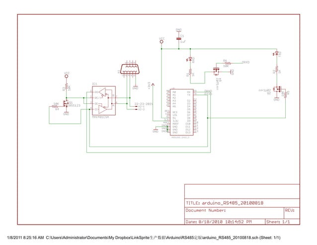 Rs485 schematics | PDF