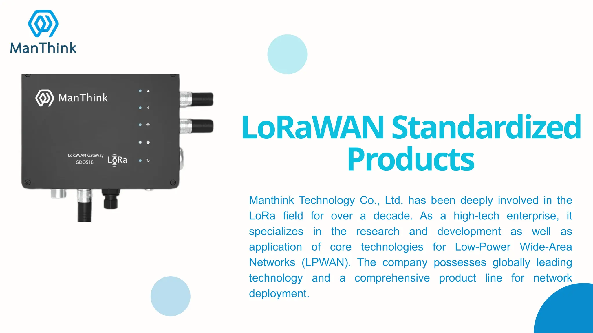 Seamless RS485 to LoRaWAN Solutions by Manthink Technology | PPTX