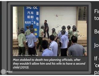 Chinas One Child Policy | PPT