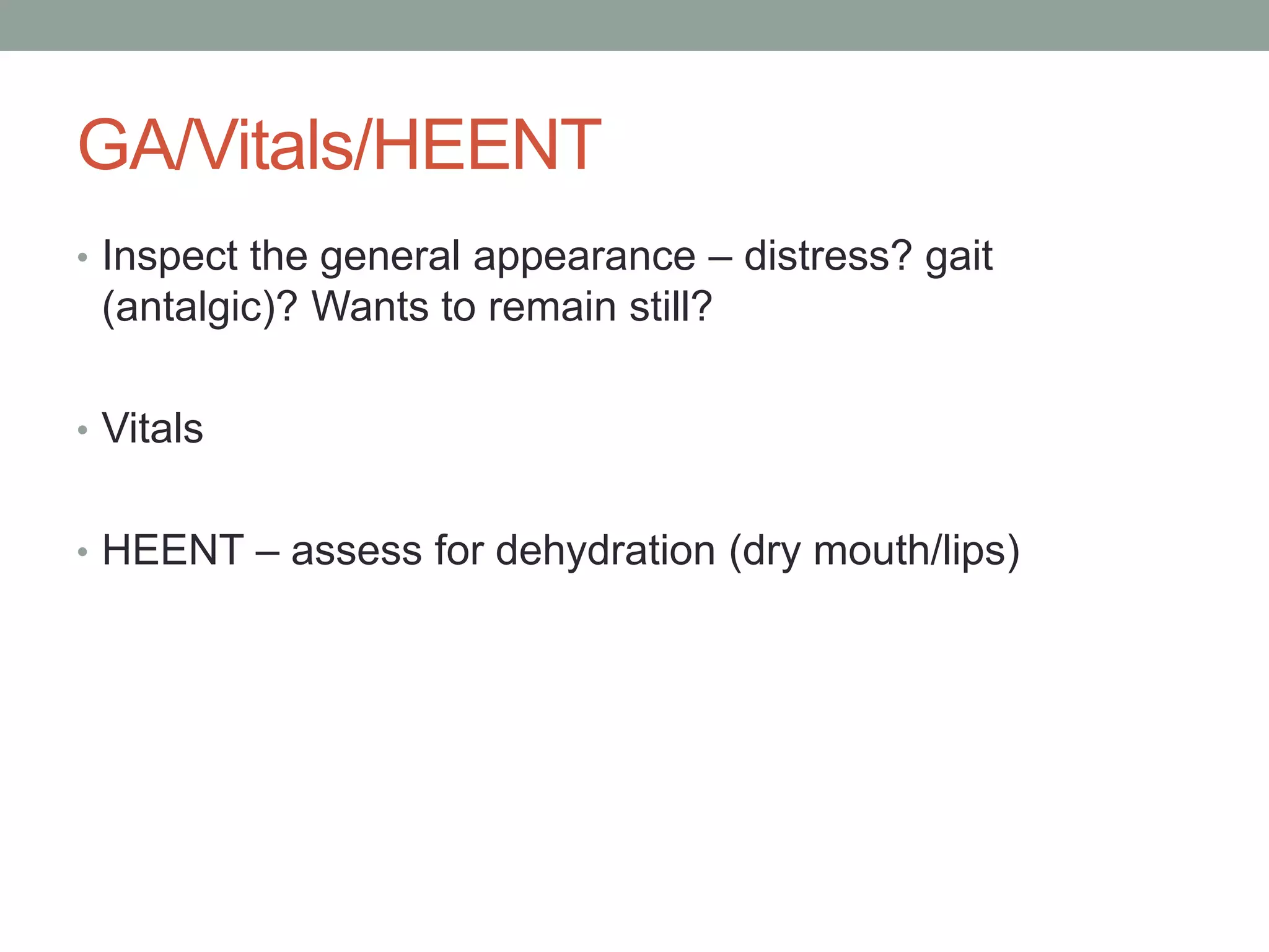 Hernia history and examination | PPTX