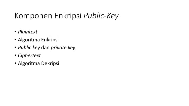 PUBLIC-KEY CRYPTOGRAPHY PRINCIPLES | PPT