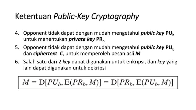 PUBLIC-KEY CRYPTOGRAPHY PRINCIPLES | PPT