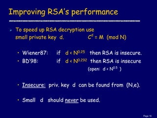 rsa.ppt | Programming Languages | Computing