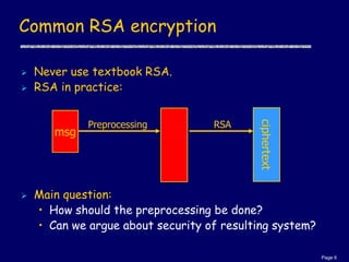 rsa.ppt | Information and Network Security | Computing