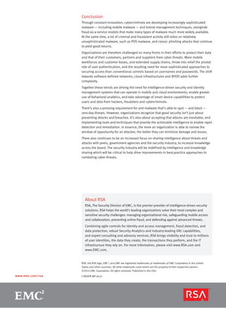 The Current State of Cybercrime 2014 | PDF | Operating Systems ...