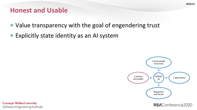 Designing Trustworthy AI: A User Experience Framework at RSA 2020 | PPT
