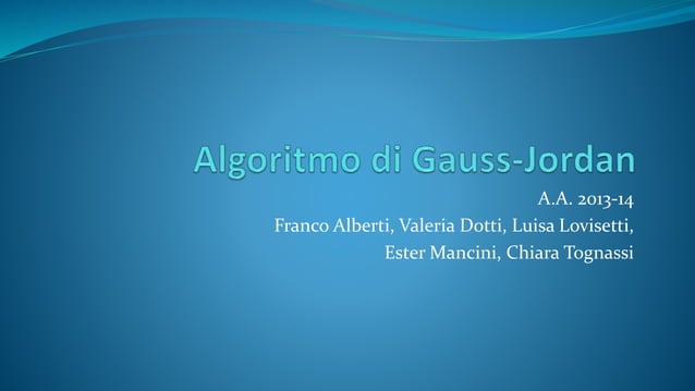 Rsa -gauss jordan | PPTX | Programming Languages | Computing