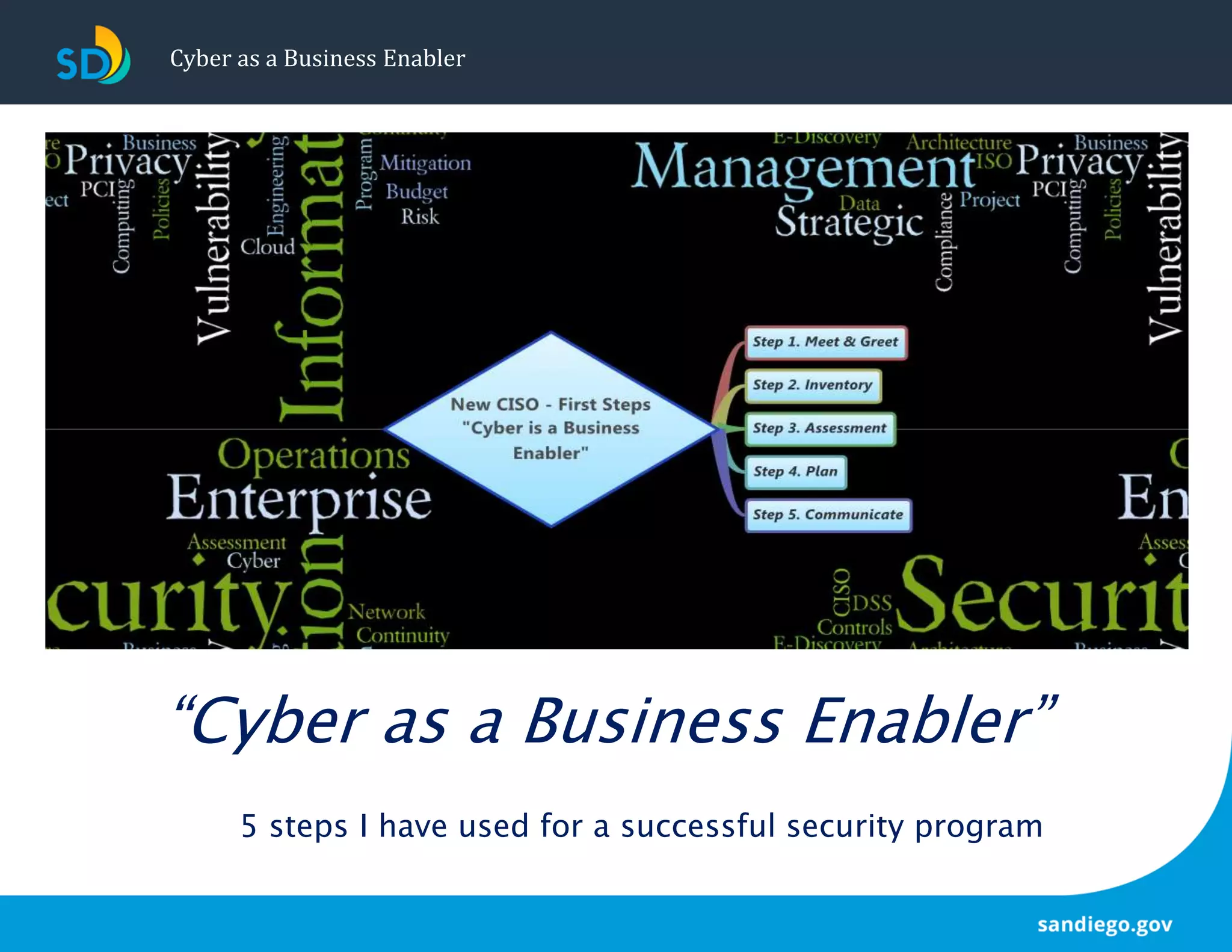 RSA 2017 - CISO's 5 steps to Success | PPT | Free Download
