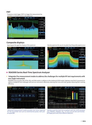 RIGOL Real-time spectrum analyzer RSA5000 Series | PDF