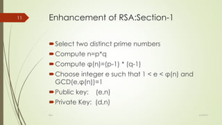 RSA algorithm | PPTX