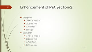 RSA algorithm | PPTX