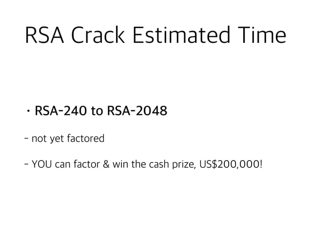 Rsa Algorithm Ppt Free Download