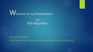 Rsa algorithm | PPT | Free Download