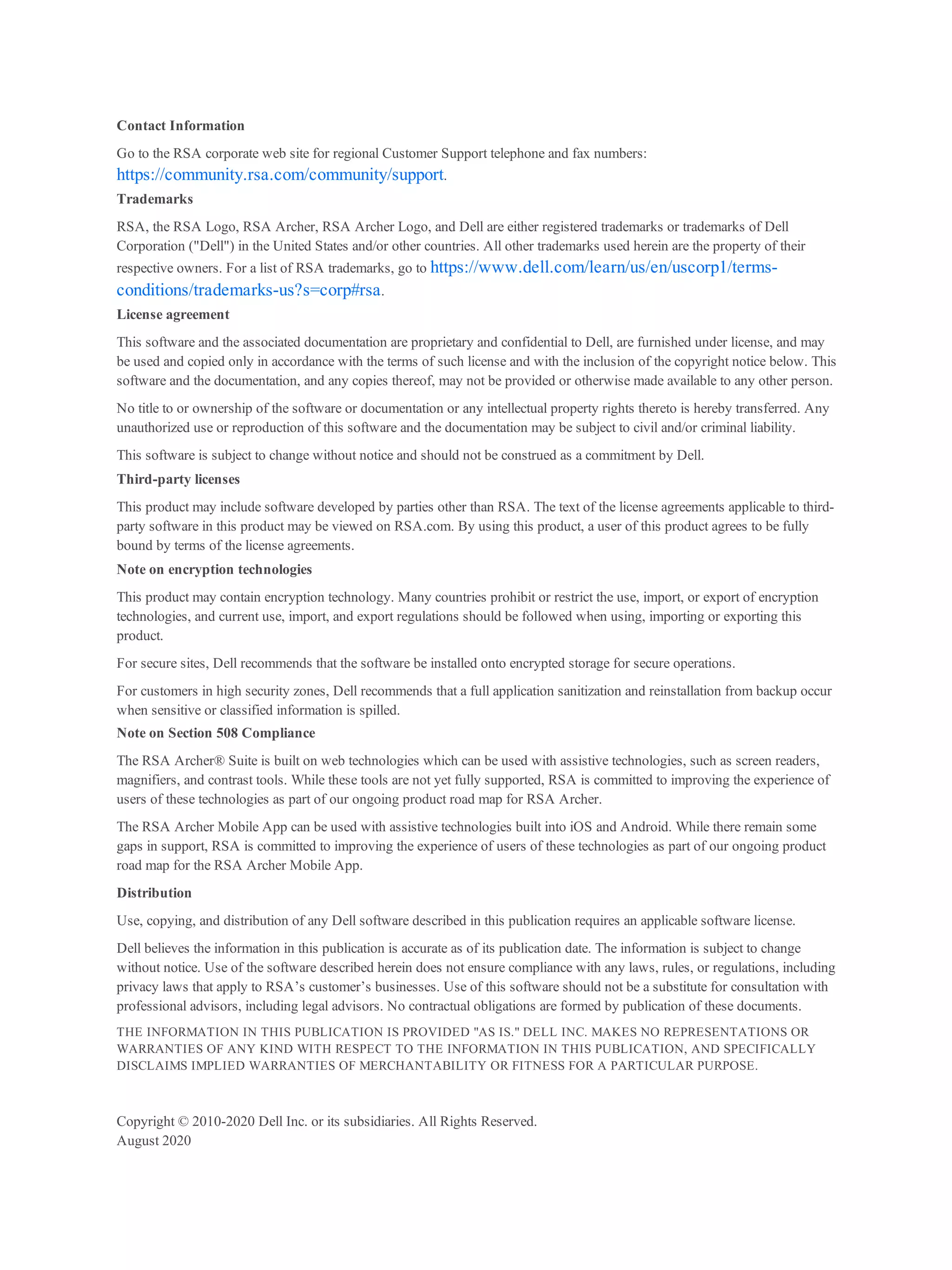 Rsa archer 6.9 platform installation and upgrade guide (3) | PDF
