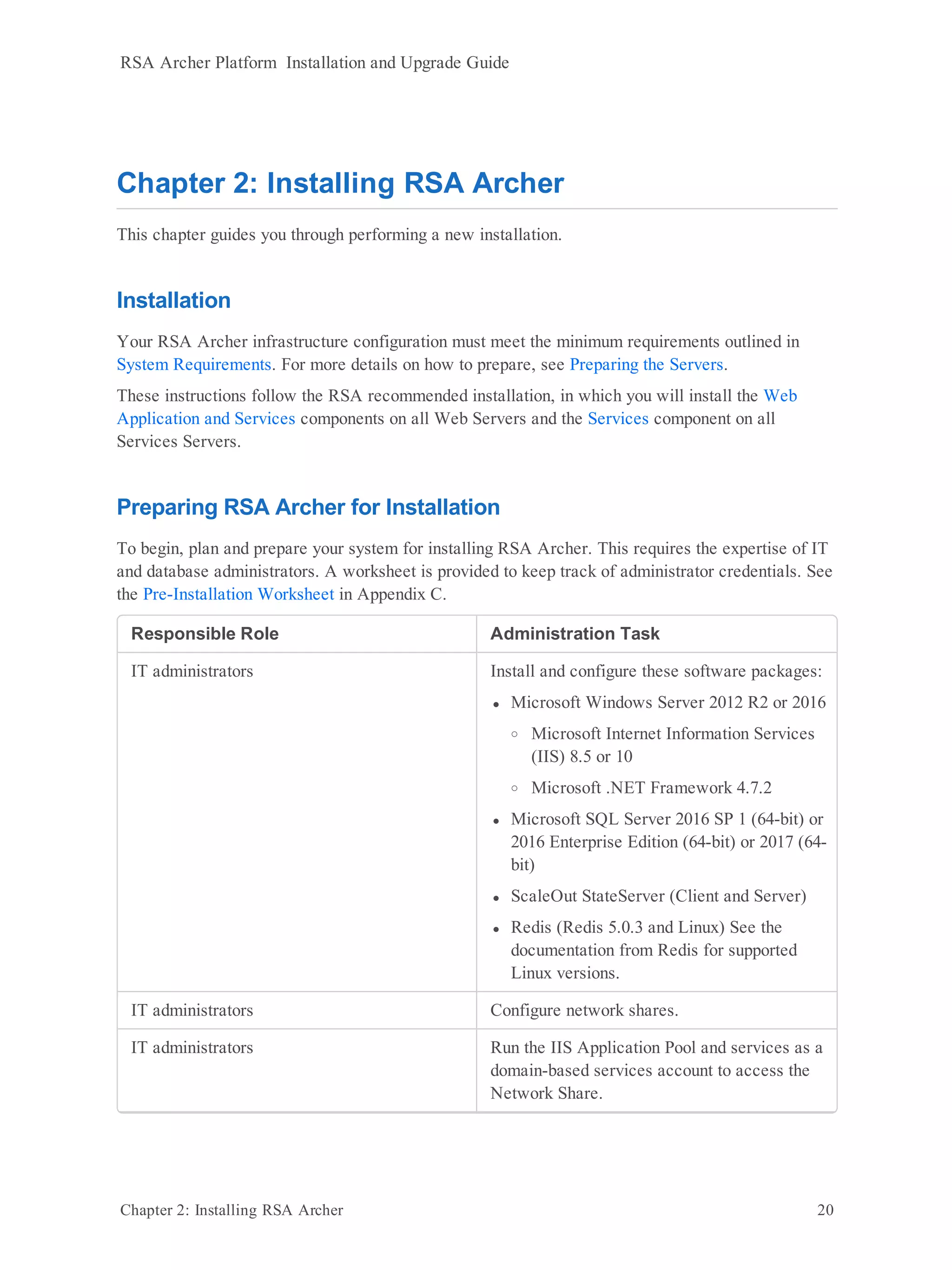 Rsa archer 6.9 platform installation and upgrade guide (3) | PDF