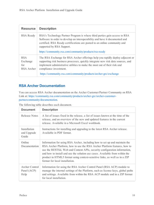 Rsa archer 6.9 platform installation and upgrade guide (3) | PDF