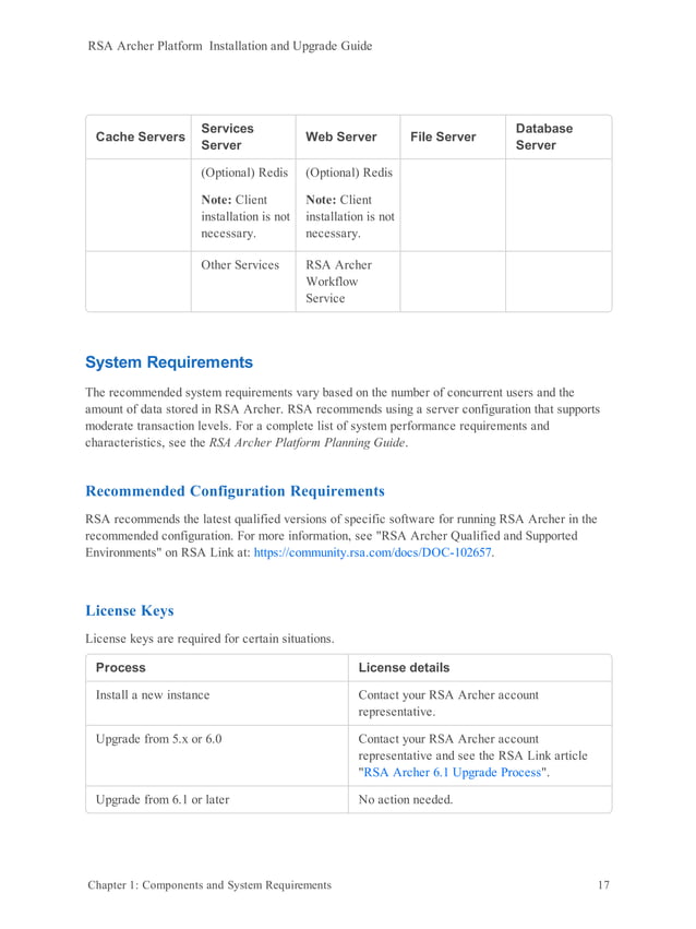 Rsa archer 6.9 platform installation and upgrade guide (3) | PDF