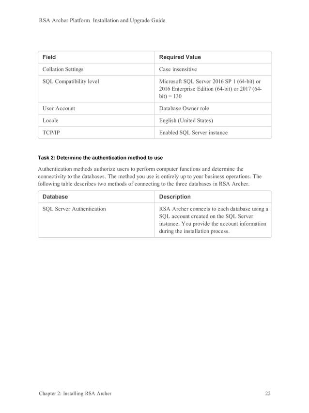Rsa archer 6.9 platform installation and upgrade guide (3) | PDF