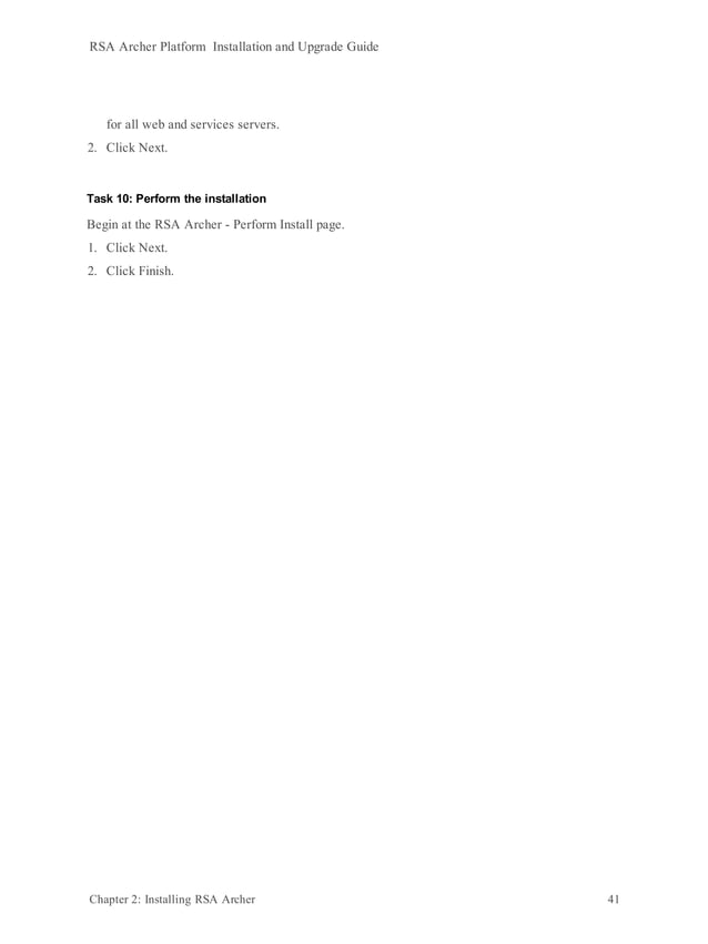 Rsa archer 6.9 platform installation and upgrade guide (3) | PDF