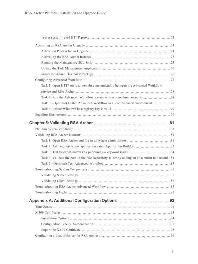 Rsa archer 6.9 platform installation and upgrade guide (3) | PDF