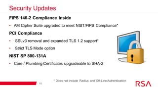 Rsa authentication manager 8.2 presentation | PDF