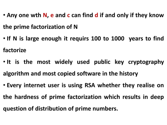 RSA - ALGORITHM by Muthugomathy and Meenakshi Shetti of GIT COLLEGE | PPTX