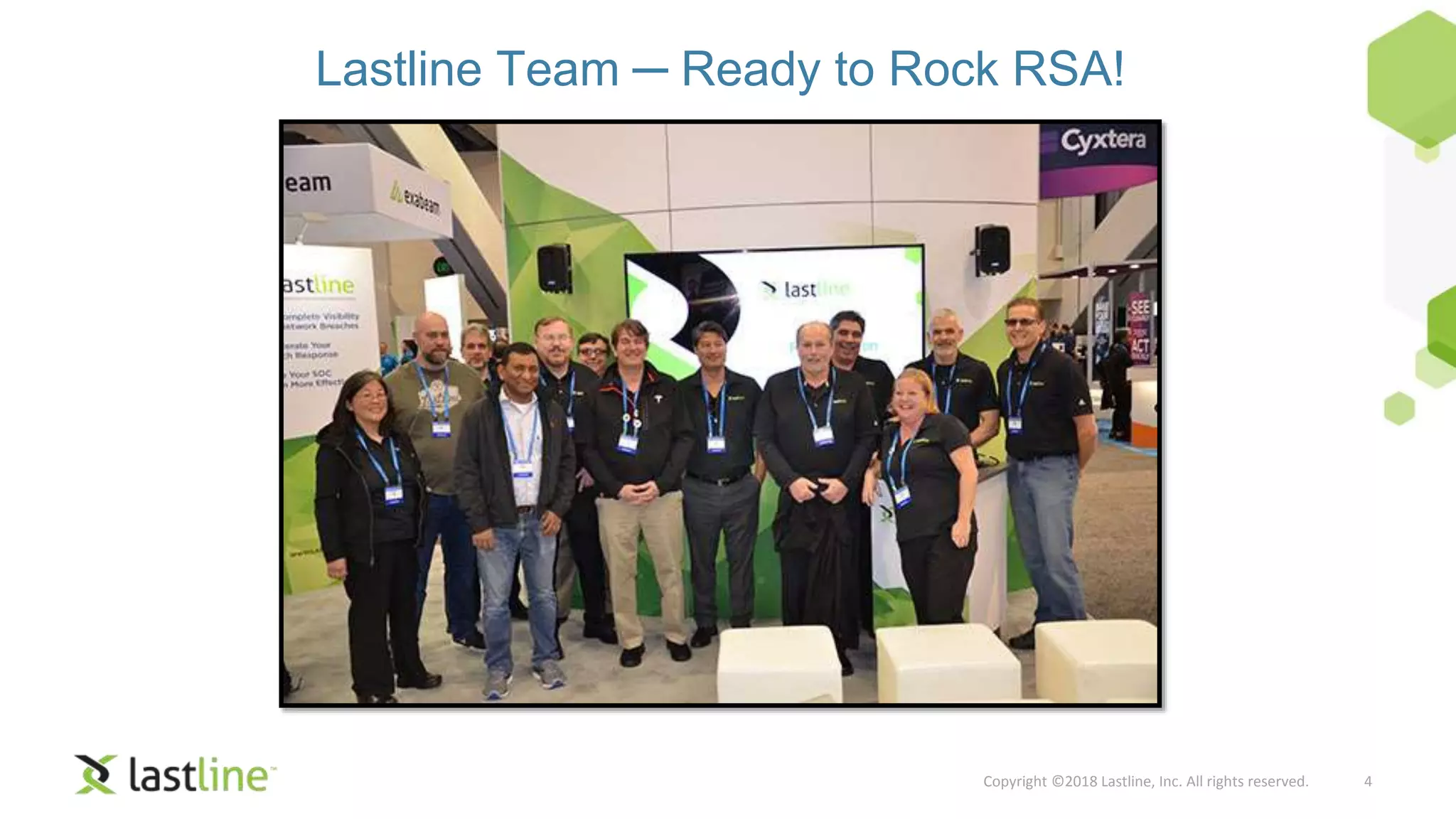 Lastline RSAC 2018 Highlights | PPT