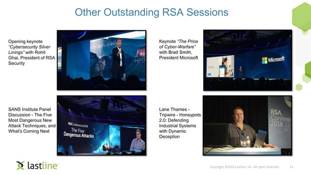 Lastline RSAC 2018 Highlights | PPT