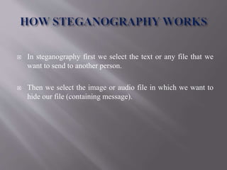Rsa cryptography &steganography | PPTX