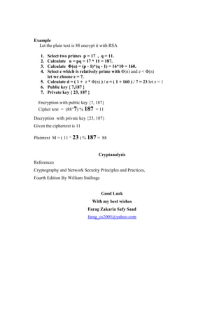 Rsa documentation | PDF