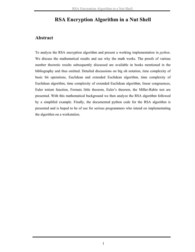 Rsa encryption | PDF | Programming Languages | Computing