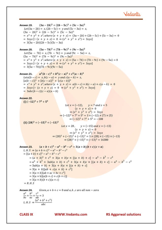 Rs Aggarwal Class 9 Solutions Chapter 3 Pdf Homework And Study