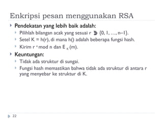 Algoritma RSA - Bahasa indonesia. ....... | PPT