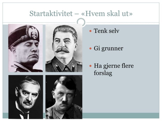 Årsakene til andre verdenskrig - churchill +++ | PPT