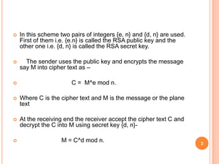 RSA & MD5 algorithm | PPTX