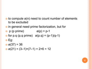 RSA & MD5 algorithm | PPTX