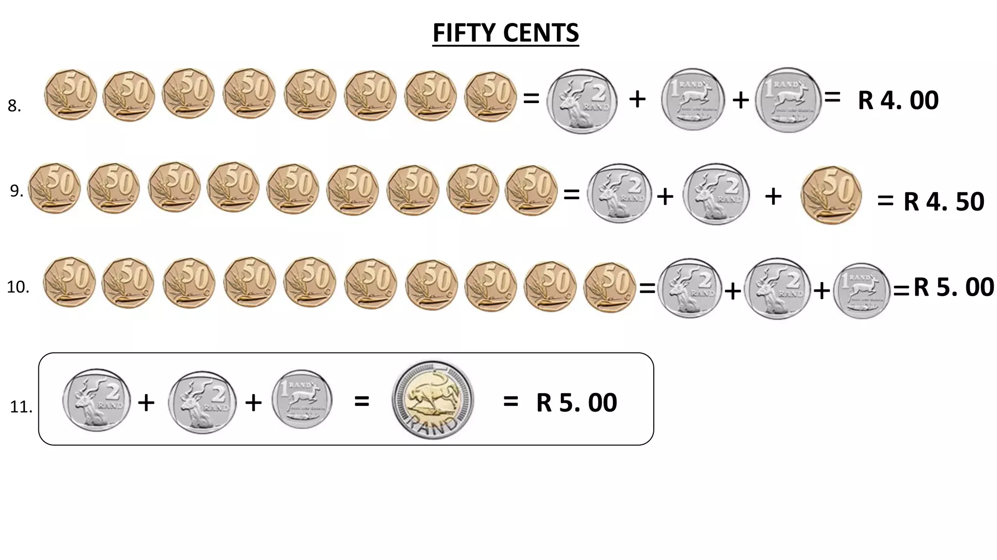 South African Coins -Grade 1 - 3 CAPS | PPTX