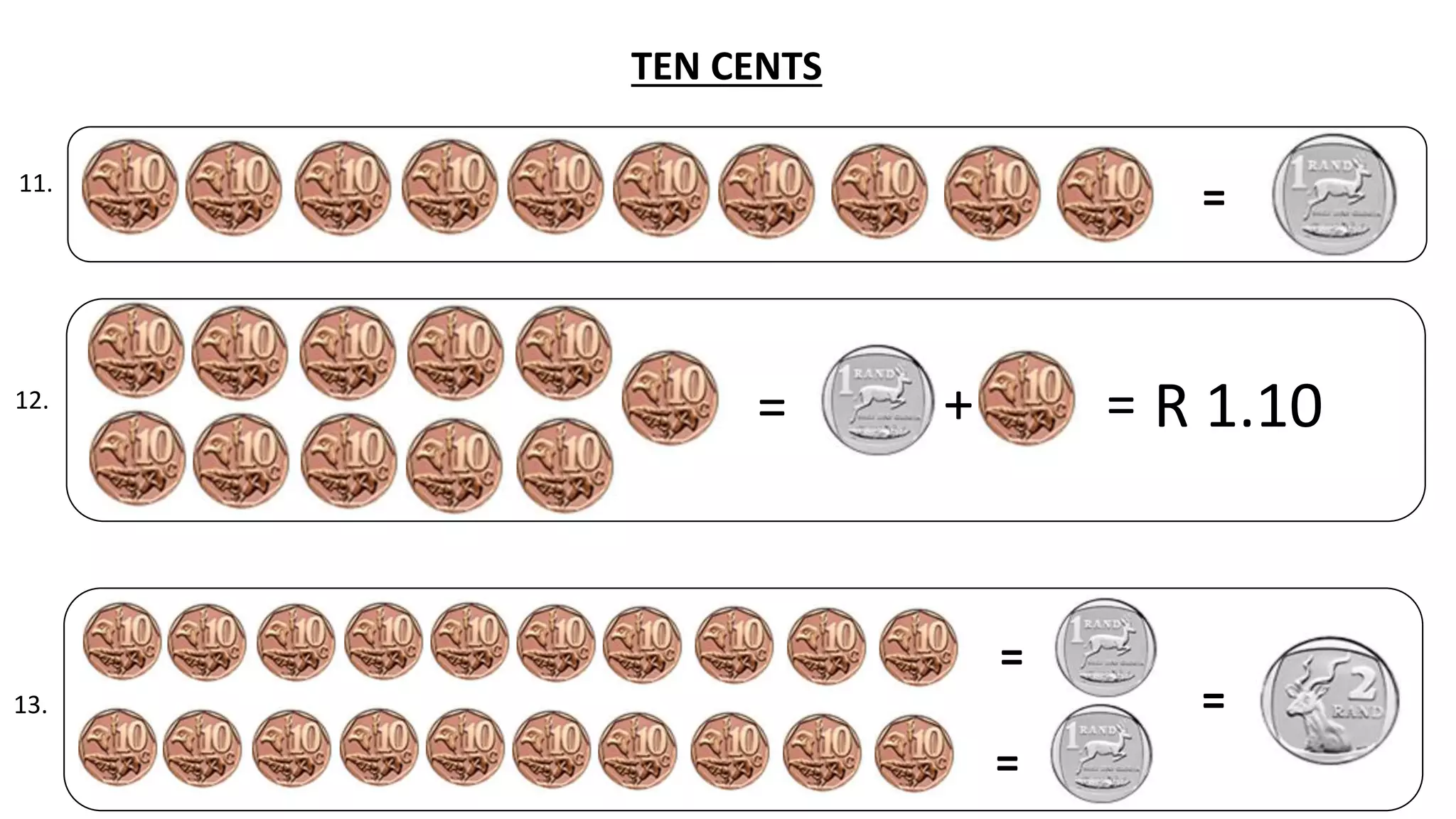 South African Coins -Grade 1 - 3 CAPS | PPTX