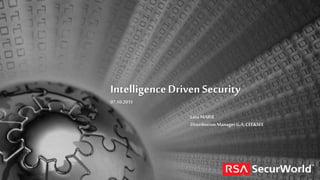 Intelligence Driven Security | PPSX