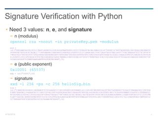 RSA Signature Verification | PPTX | Technology & Computing