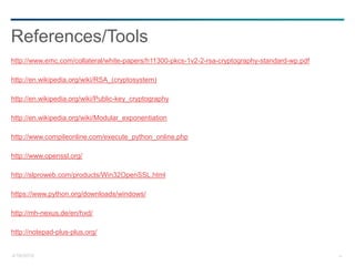 RSA Signature Verification | PPTX | Technology & Computing