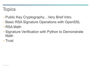 RSA Signature Verification | PPTX | Technology & Computing