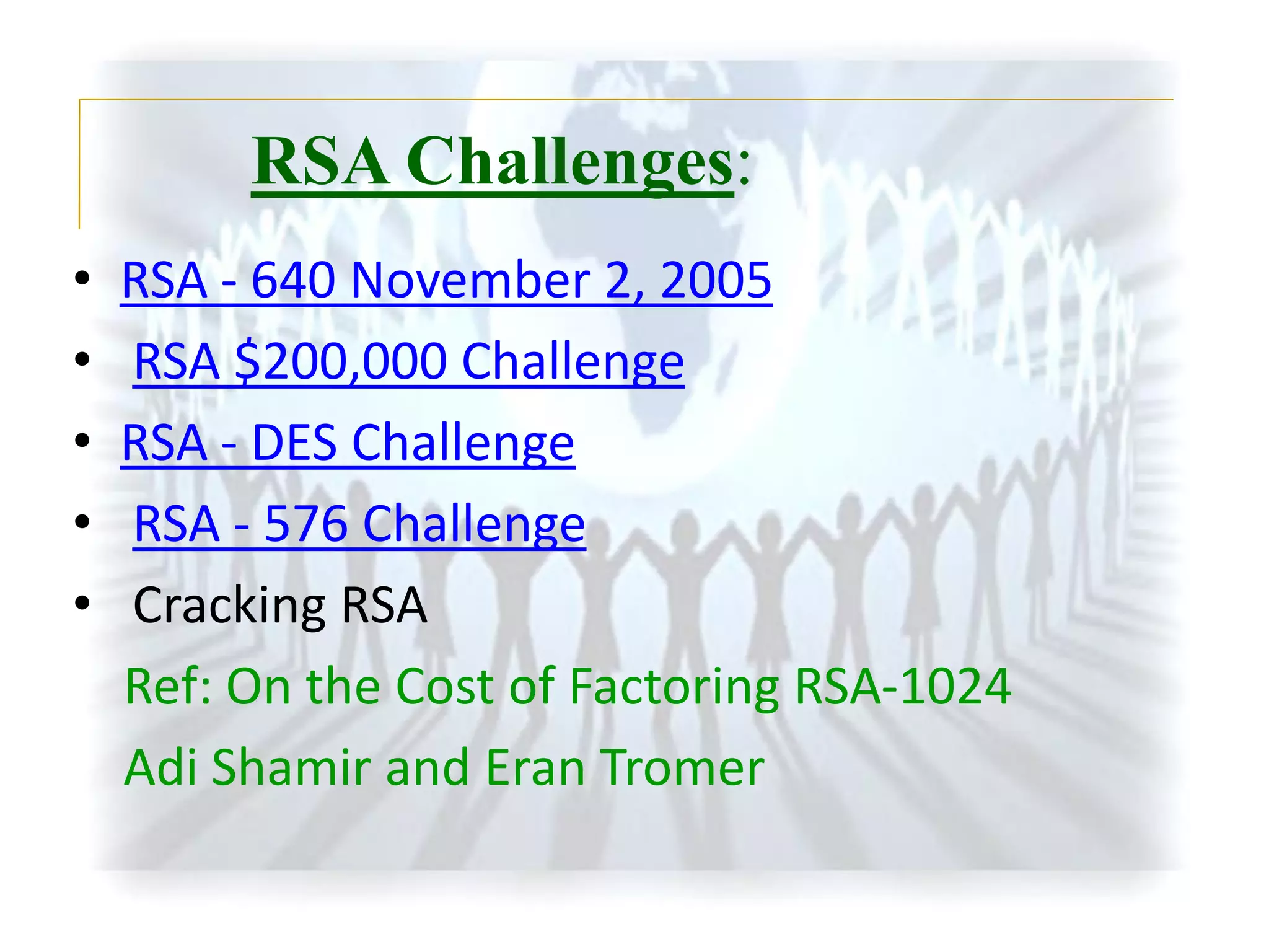 RSA ALGORITHM | PDF