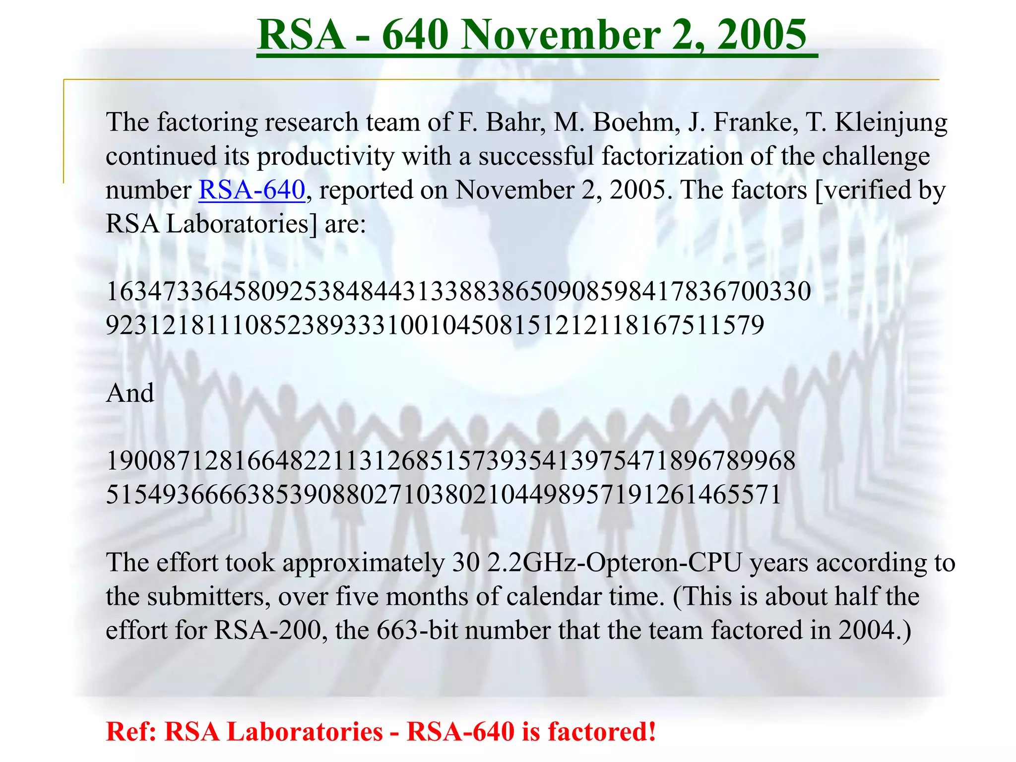 RSA ALGORITHM | PDF