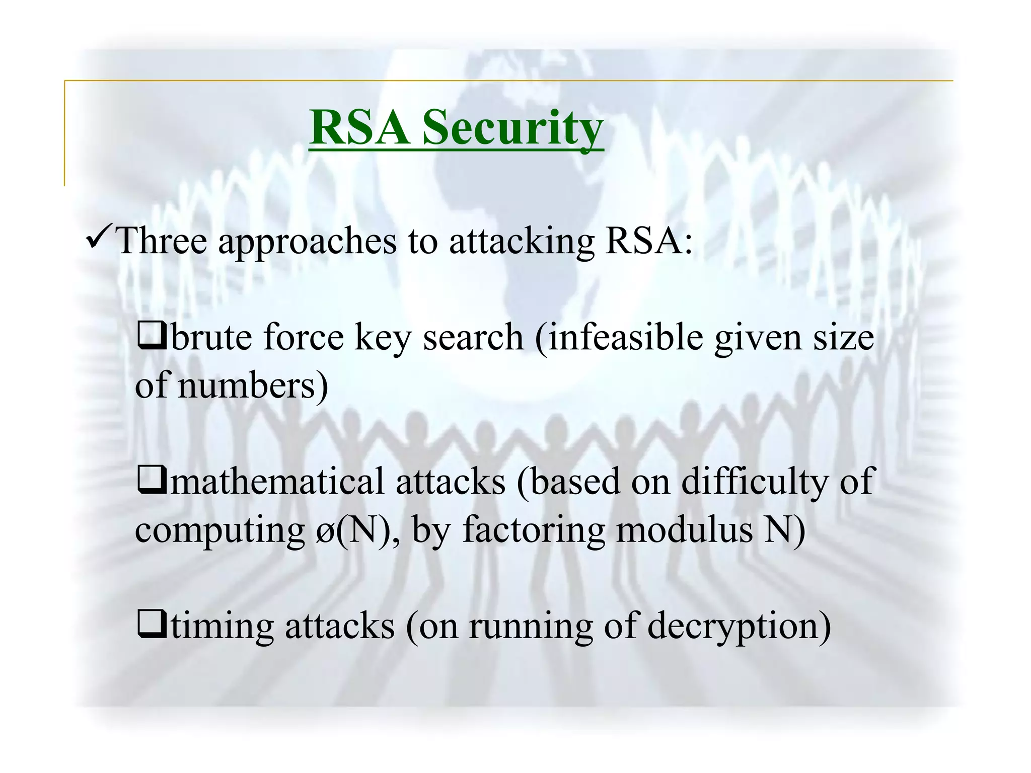 RSA ALGORITHM | PDF