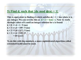 RSA ALGORITHM | PDF