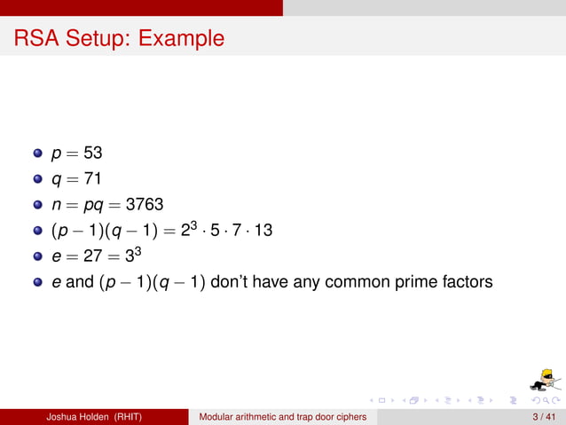 Modular Arithmetic and Trap Door Ciphers | PPT Modular Arithmetic and Trap Door Ciphers | PPT