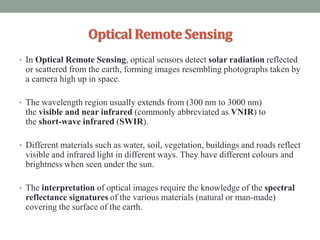 Basics of Remote Sensing | PPTX