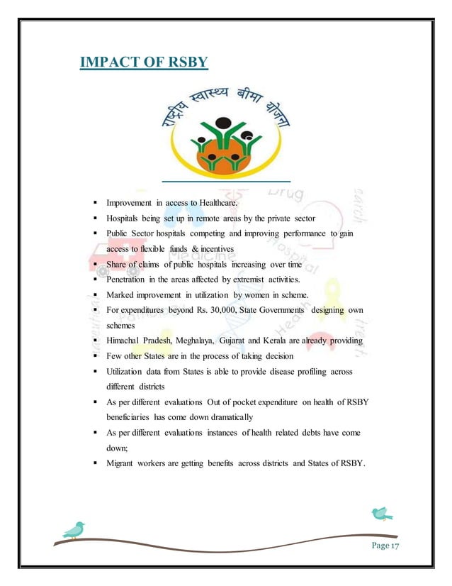 Rashtriya swasthya bima yojna- RSBY | DOCX | Health Insurance | Insurance